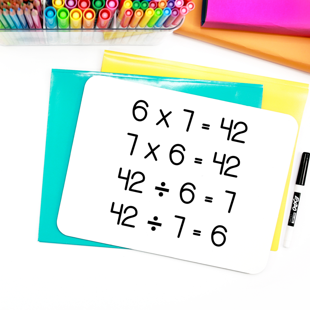 Make Multiplication and Division Fact Families Fun! - Teaching on Cloud 9