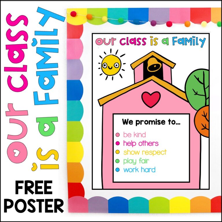 Our Class is a Family Book Activities and Free Activity - Teaching on ...